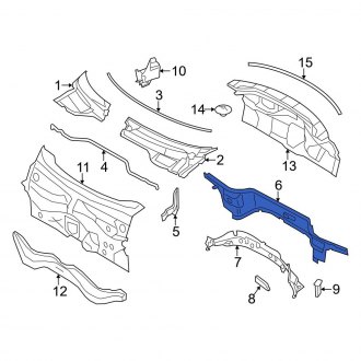 Mini Cooper Cowl Panels & Parts | Vent Grills — CARiD.com