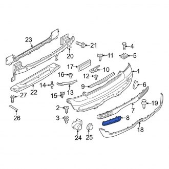 Mini Cooper Replacement Bumper Moldings & Trim — CARiD.com