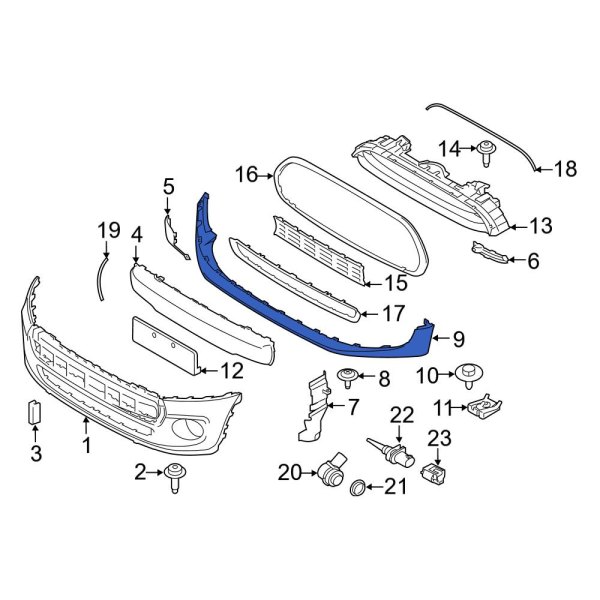 Mini OE 51117379435 - Front Spoiler