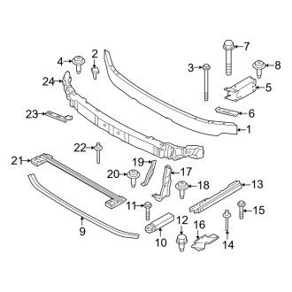 2023 Mini Cooper Bumper Brackets & Hardware | Front, Rear — CARiD.com