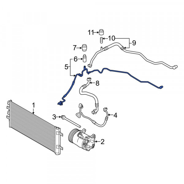 Mini OE 64539230693 - A/C Refrigerant Liquid Hose