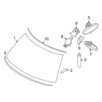 2023 Mini Cooper Replacement Windshield Glass — CARiD.com