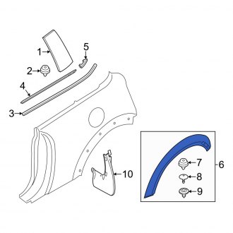 Mini Cooper Replacement Fender Moldings & Trim — CARiD.com
