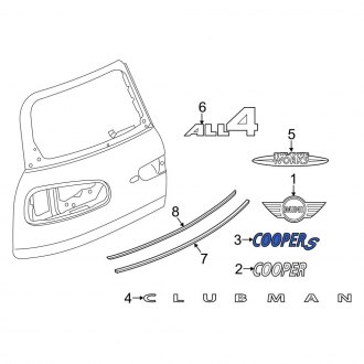 Mini OE™ Emblems & Logos - CARiD.com