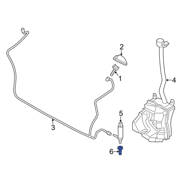 Mini OE 61678374382 - Front Windshield Washer Pump Strainer