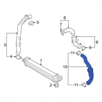 Mini Countryman Replacement Intercooler Hoses — CARiD.com