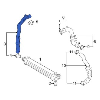 Mini Countryman Intercooler Hoses & Pipes | Clamps, Kits — CARiD.com