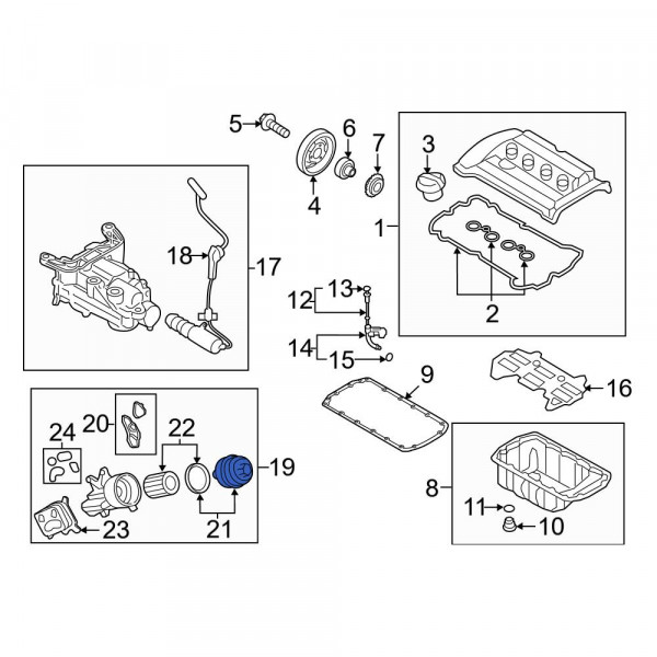 Mini OE 11427557011 - Engine Oil Filter Housing Cover
