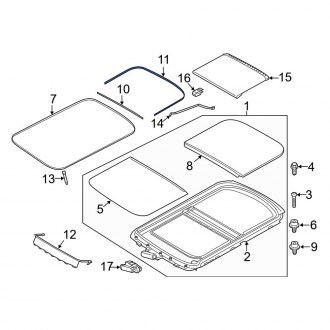 Mini Countryman Roof Seals & Moldings — CARiD.com