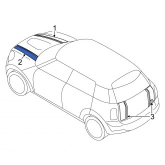 Mini Countryman Hood Moldings, Decals, Ornaments — CARiD.com