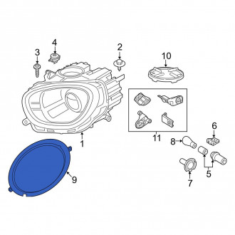 Mini Countryman Headlight Components | Brackets, Adapters — CARiD.com