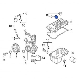 Mitsubishi Eclipse Cross Engine Valve Covers & Parts | Gaskets, Bolts ...