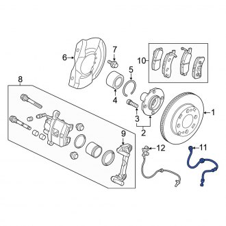 Mitsubishi Mirage G4 OEM Brake Parts | Pads, Bleeders, Rotors — CARiD.com