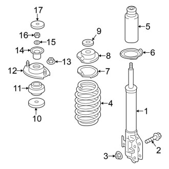 2014 Mitsubishi Mirage OEM Suspension Parts - Shocks, Struts | CARiD
