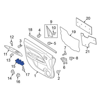 Mitsubishi Mirage OEM Window Parts | Visors, Regulators — CARiD.com