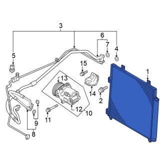 Mitsubishi Mirage G4 OEM A/C & Heating Parts | Systems, Compressors ...
