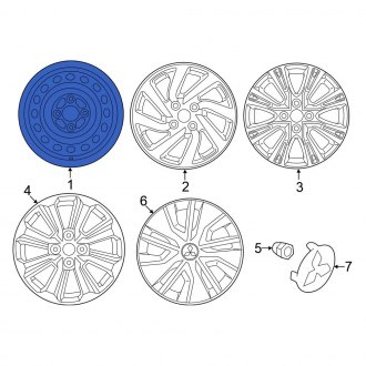 Mitsubishi Mirage G4 Replacement Factory Wheels & Rims - CARiD.com