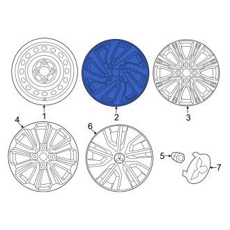 Mitsubishi Mirage Factory Steel Wheels — CARiD.com