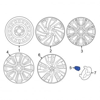Mitsubishi OEM Wheels & Tires | Lug Nuts, TPMS Sensors, Covers — CARiD.com