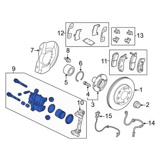 Mitsubishi Mirage G4 Brake Calipers | Loaded, Semi Loaded, Unloaded ...