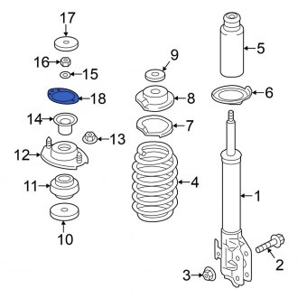Mitsubishi Mirage G4 Shock & Strut Mounts | Rear, Front — CARiD.com