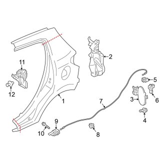 2023 Mitsubishi Mirage OEM Quarter Panels & Parts — CARiD.com