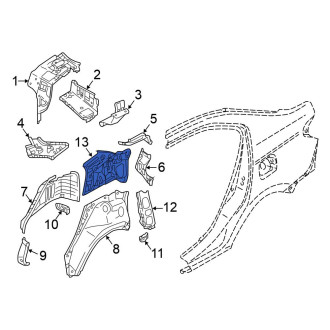 Mitsubishi Mirage G4 Body Parts | Collision Repair, Restoration - CARiD.com
