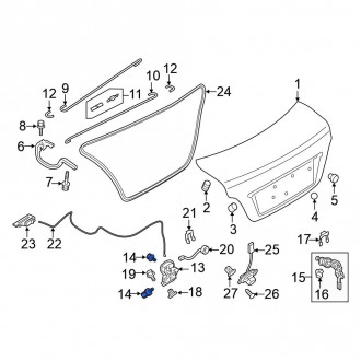 Mitsubishi Outlander OEM Trunks & Parts | Lids, Rear Panels — CARiD.com
