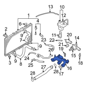 Mitsubishi Endeavor Thermostat Housings & Filler Necks — CARiD.com