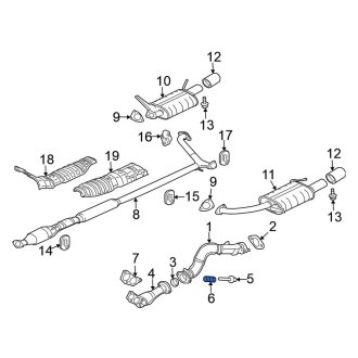 Mitsubishi Lancer OEM Exhaust Parts | Systems, Tips, Pipes — CARiD.com