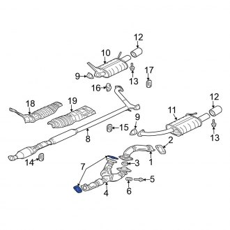 Mitsubishi Outlander OEM Exhaust Parts - Systems, Tips, Pipes | CARiD