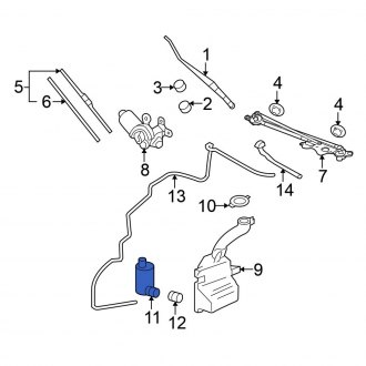 Mitsubishi Eclipse Windshield Washer Pumps — CARID.com