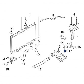 Mitsubishi Montero Sport OEM Engine Cooling Parts | Radiators, Fans ...