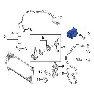 Mitsubishi Lancer OEM A/C & Heating Parts | Systems, Compressors ...
