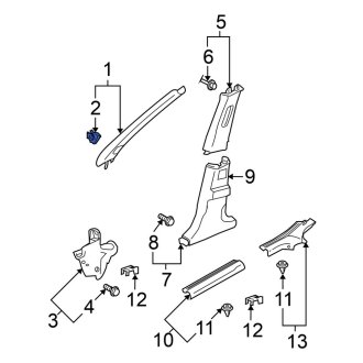 Mitsubishi Outlander OEM Interior Components — CARiD.com