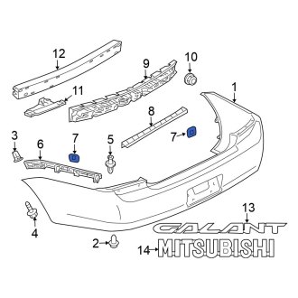 Mitsubishi OEM Bumpers | Genuine Front & Rear Bumpers — CARiD.com