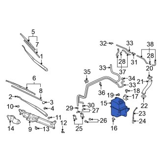 Mitsubishi Outlander Windshield Washer Tanks & Parts — CARID.com