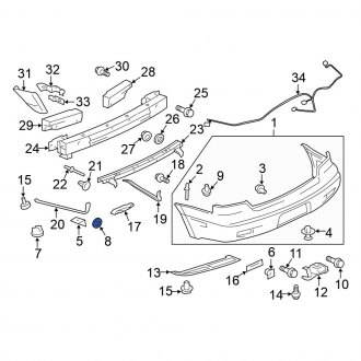 Mitsubishi Lancer Headlight Components | Brackets, Adapters — CARiD.com