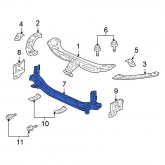 Mitsubishi Outlander Radiator Supports — CARiD.com