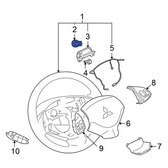 Mitsubishi Lancer OEM Steering Wheels | Wood, Leather, Racing — CARiD.com