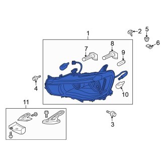 Mitsubishi Outlander OEM Headlights | Factory Headlights - CARiD.com