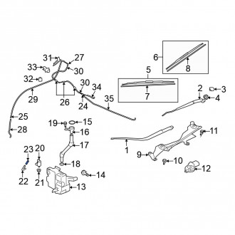 Mitsubishi Outlander Washer Nozzles & Parts | CARiD