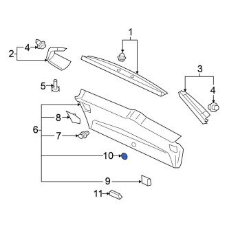 Mitsubishi Outlander Trunk & Tailgate Moldings — CARID.com
