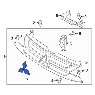 Mitsubishi Outlander Grille Frames & Moldings — CARiD.com