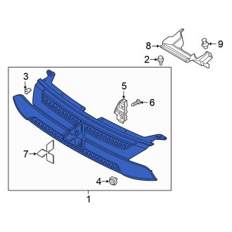Mitsubishi OEM Grilles | Factory Billet, Mesh, LED Grilles — CARiD.com