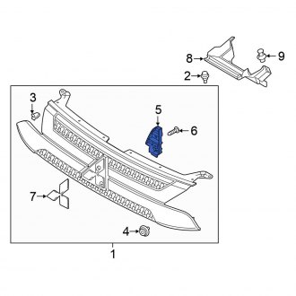 Mitsubishi Grille Brackets & Hardware | Clips, Brackets — CARiD.com