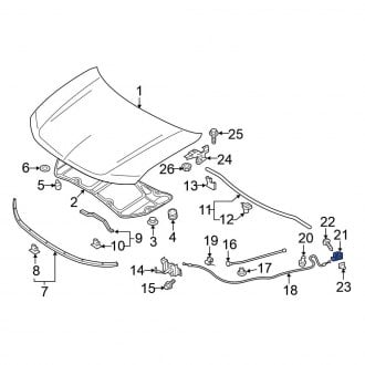 Mitsubishi Hood Release Cables & Handles — CARiD.com