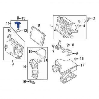 Mitsubishi Mirage OEM Air Intake Parts | Filters, Manifolds — CARiD.com