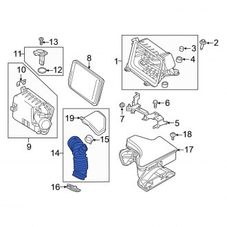 Mitsubishi Outlander Sport OEM Air Intake Parts | Filters, Manifolds ...