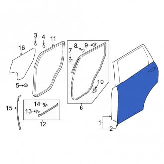 Mitsubishi Outlander Replacement Door Shells & Skins — CARiD.com